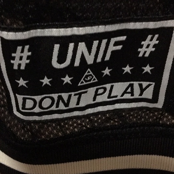 UNIF | Dresses | Jersey Slit Dev Sheer Panel Dress In Black Unif | Poshmark